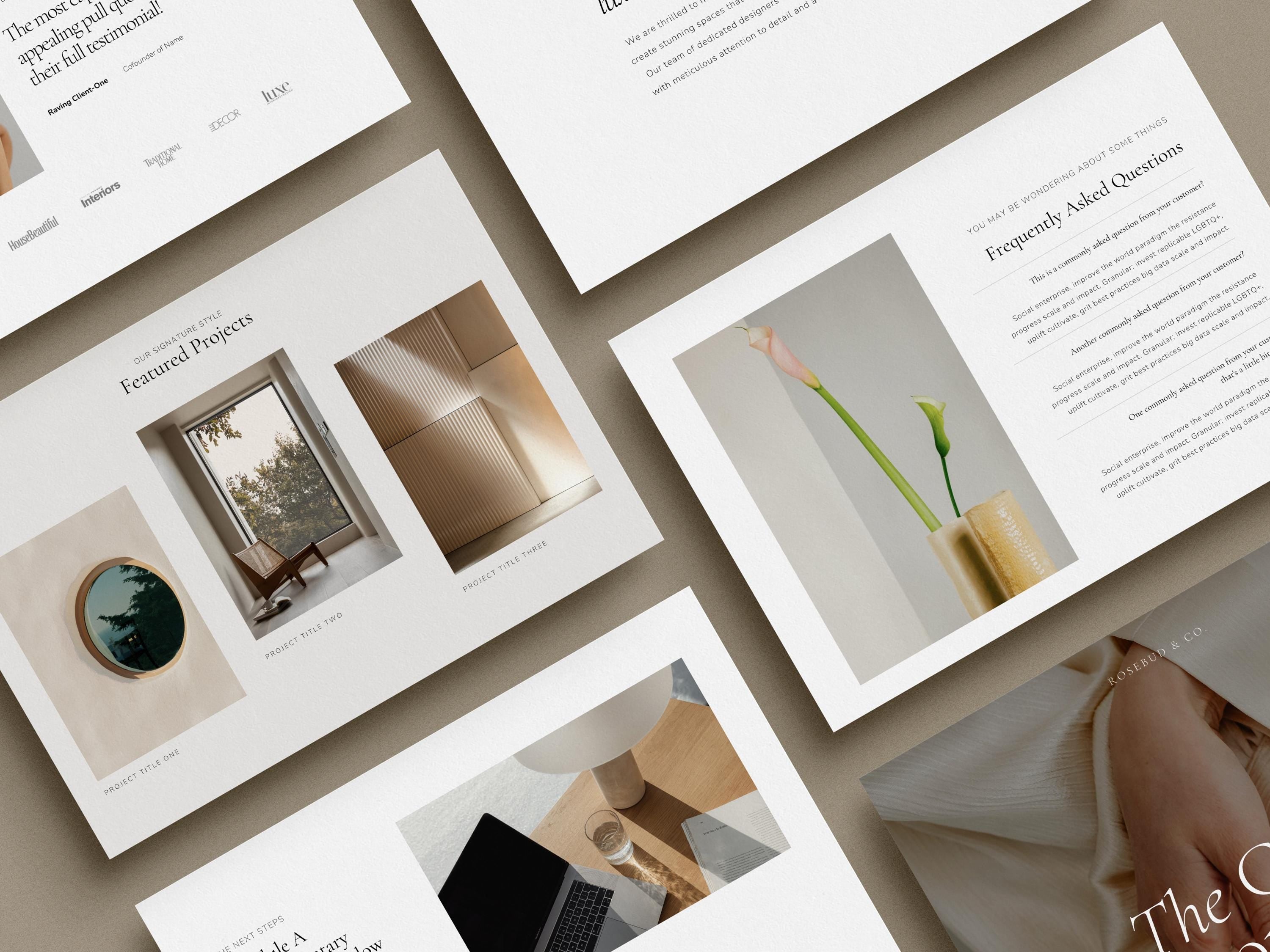 Client Experience Templates | Luxury Interior Design Client Tools ...